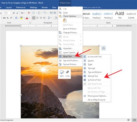 How To Fit A Picture To A Page In Word OfficeBeginner