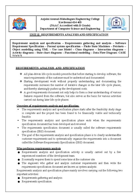 Oose Lab Manual Ccs356 Oose Anjalai Ammal Mahalingam Engineering College Kovilvenni 614 403