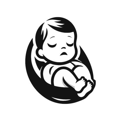 Dessin Dicône De Logo De Bébé Mignon Vecteur Premium Généré à Base Dia