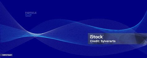 모션 다크 벡터 추상 배경의 파란색 점 입자 배열 물결 모양의 흐름 움직임의 포인트의 곡선 선 기술 및 과학 일러스트레이션 바람에 대한 스톡 벡터 아트 및 기타 이미지