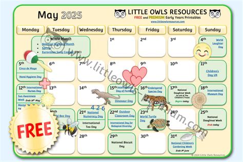 Special Dates Calendar Early Years Eyfs Preschool Festivals And Celebrations Awareness Dates