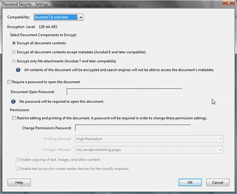 Exporting Slides Password Protection For Pdfs In Adobe Acrobat