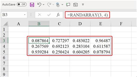 Cách Sử Dụng Hàm Randarray Trong Excel