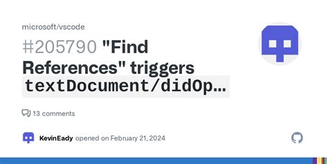 Find References Triggers `textdocumentdidopen` But No `textdocument