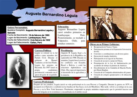 Biografía De Augusto Leguía En Perú Pdf Perú América Del Sur