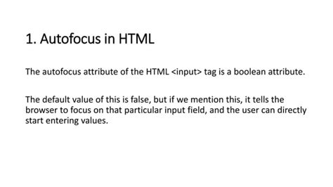 Ways To Set Focus On An Input Field After Rendering In Reactpptx
