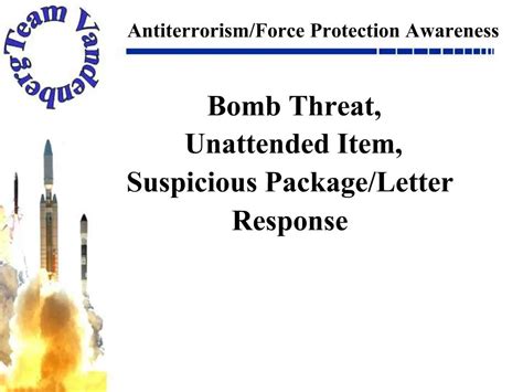 Ppt Bomb Threat Unattended Item Suspicious Package Powerpoint