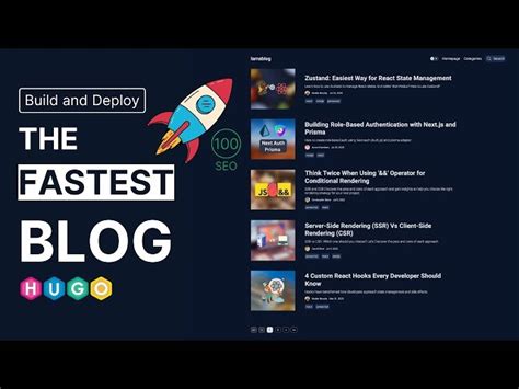 Free Video Build The Fastest Blog Website With Hugo Static Site Generation Markdown Content