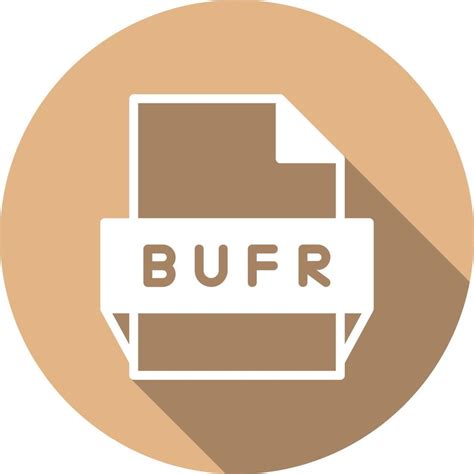 bufr file format icon 15824343 vector art at vecteezy