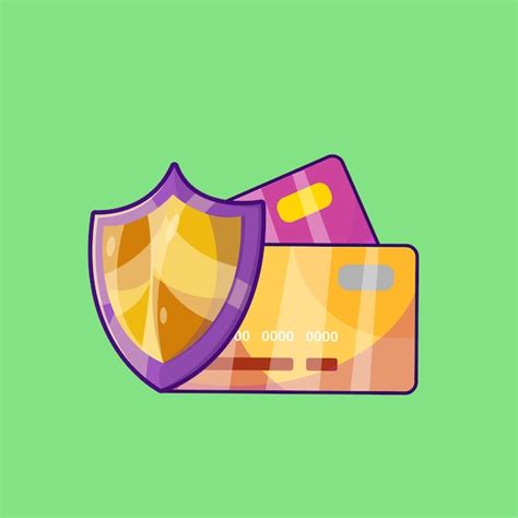 Premium Vector Credit Card Security Illustration With Shield In