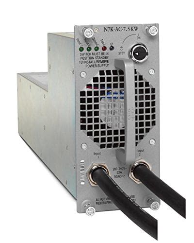 Cisco Systems Cisco Power Supply Hot Plug Redundant 7 5 Kw N7k Ac 7 5kw Us Walmart