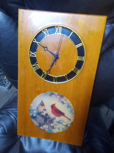 Clock Hanging With Bird Scene Ebay