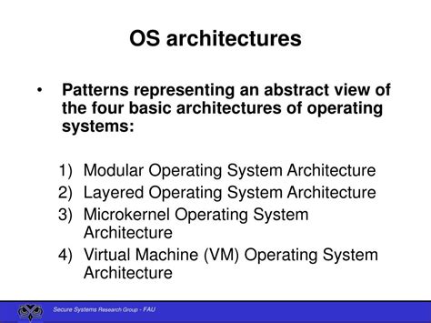 Ppt Secure Operating System Architectures Patterns Powerpoint