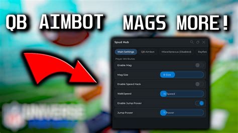 Nfl Universe Football Gui Script Qb Aimbot Mags Jp Speed And More Youtube Nfl Universe Football Gui Script Qb Aimbot Mags Jp Speed And More Youtube