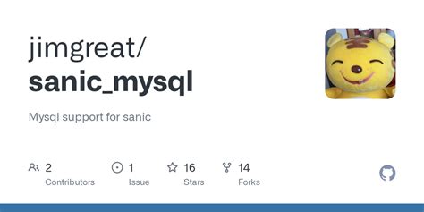 Github Jimgreatsanicmysql Mysql Support For Sanic