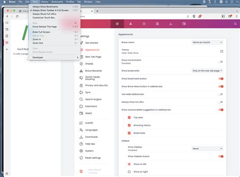 Add Keyboard Shortcut To Show Hide Sidebar · Issue 27994 · Brave Brave