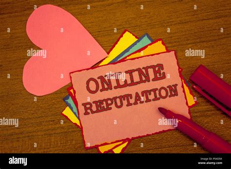 Handwriting Text Writing Online Reputation Concept Meaning Reliability