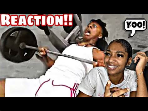 Yo Wtf He Was M Aning While Working Out Bbylon Reacts To Ishowspeed Tries To Bench Press