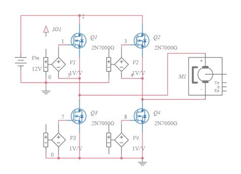 H Bridge And Dc Motor Multisim Live