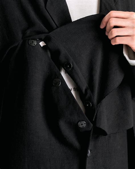 I Unfixed Safety Pin Jacket In Black Svrn