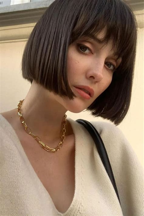 The Sliced Bob Is The Sleekest Short Hair Cut That Does All The Hard
