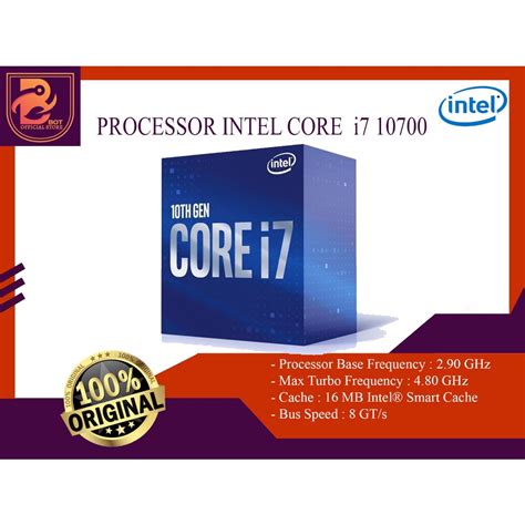 Jual Processor Intel Core I7 10700 29 Ghz Box Socket 1200 Original