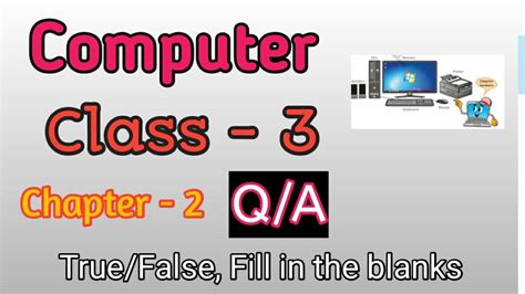 Class 3 Computer Question Answers For Chapter 2 Ncert Syllabusarmy