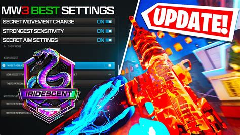 Transform Your Aim Settings After Update In MW3 Season 4 Reloaded MW3 Best Settings PS4 PS5
