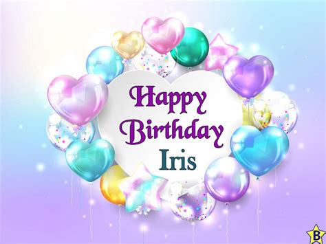 Happy Birthday Iris Balloon Images Birthday Star