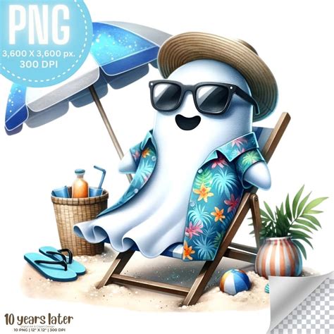 Ghost At The Beach High Quality 10 Png Beach Ghost Summer Ghost