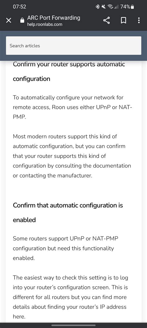 Roon Arc Unable To Access Roon Core Arc Port Forwarding Help Roon Labs Community