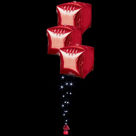 Red Cubez Led Bunch Magic Balloons