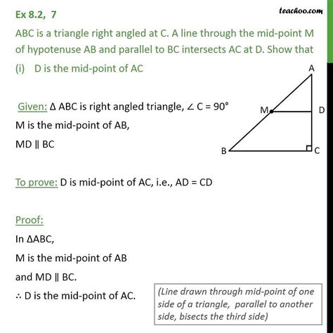 Ex ABC Is A Triangle Right Angled At C A Line Ex
