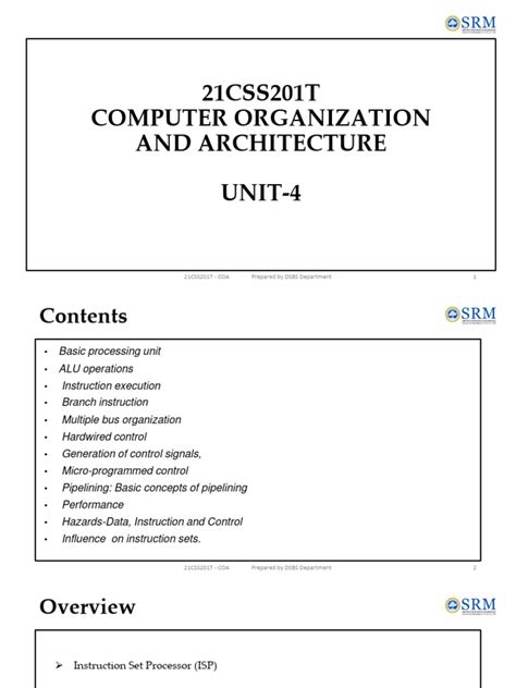 Unit Iv Coa Ppt Pdf Central Processing Unit Computer Data Storage