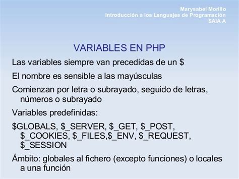 Estructura Básica De Php