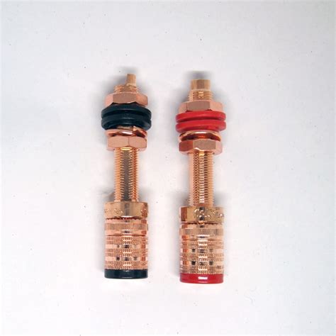 Pure Copper Speaker Binding Post Pair Diy Hifi Supply