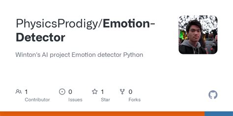 Github Physicsprodigy Emotion Detector Winton S Ai Project Emotion Detector Python