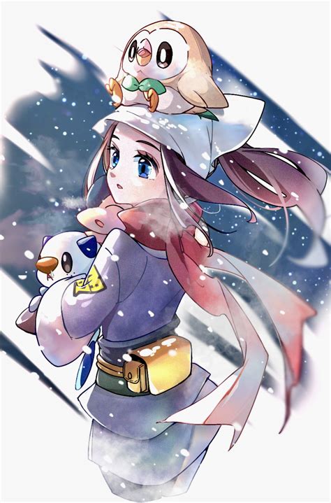 Cocoa S3 Akari Pokemon Oshawott Rowlet Nintendo Pokemon Pokemon Legends Arceus Highres
