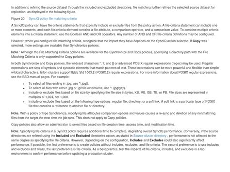 File Matching Criteria Dell Powerscale Synciq Architecture Configuration And Considerations
