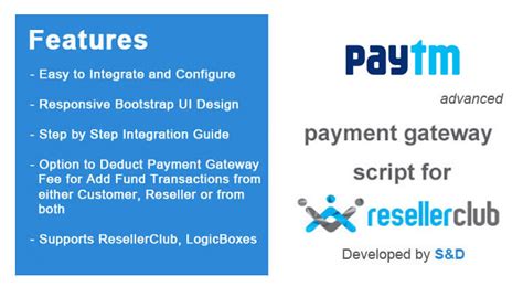 resellerclub paytm payment gateway php script
