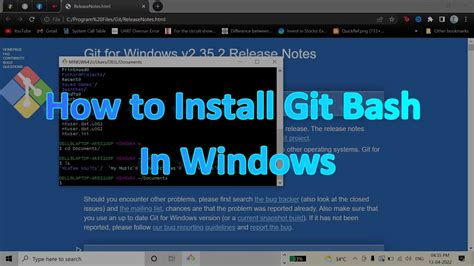 How To Install Git Bash In Windows Youtube