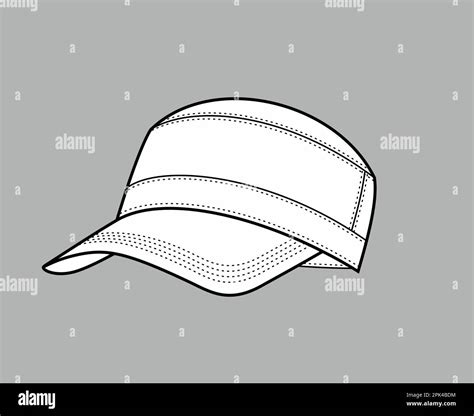 Open Top Baseball Cap Front View Stock Vector Image And Art Alamy