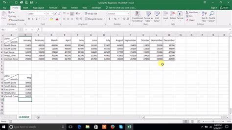 Excel For Beginner 42 Hlookup Function Excel Friend English Youtube