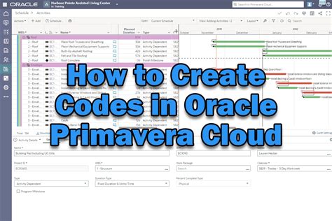 How To Create Codes In Oracle Primavera Cloud Taradigm