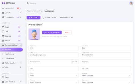 Materio Free Mui Nextjs Admin Template