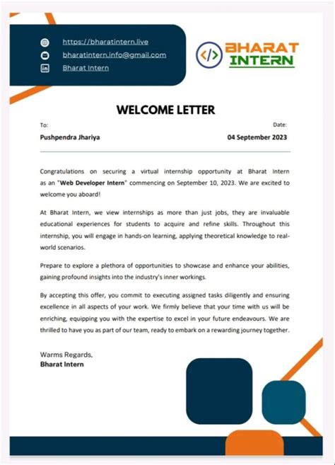 Pushpendra Jhariya On Linkedin Bharatintern Bharat Intern