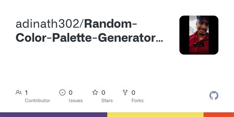 Github Adinath Random Color Palette Generator In Html Css Javascript