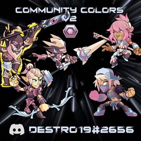 Brawlhalla Community Colors V2 Ccv2 Pack All Legends X63 All Platforms Etsy