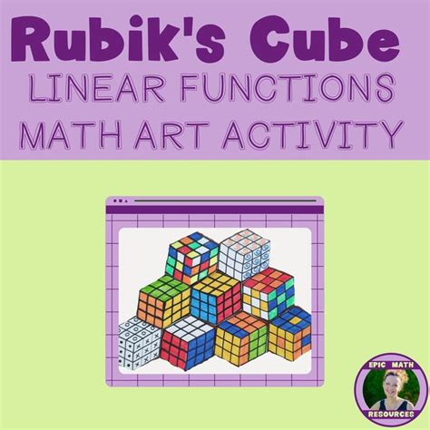 Rubiks Cube Linear Math Art Activity