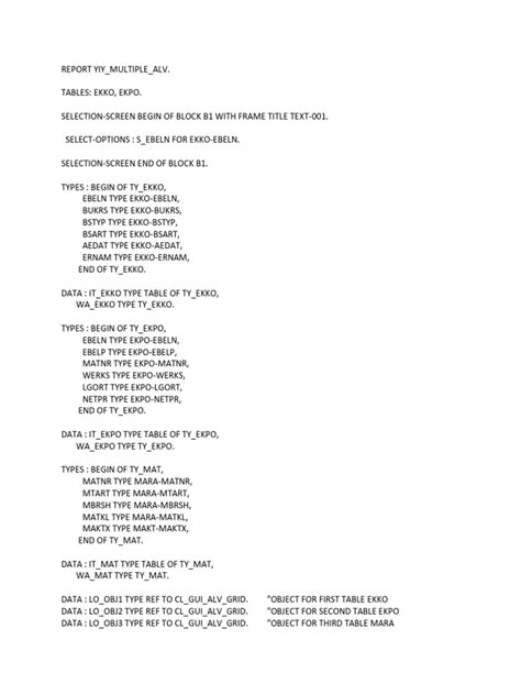 Blocked Alv Using Oops Abap Double Click Event Pdf